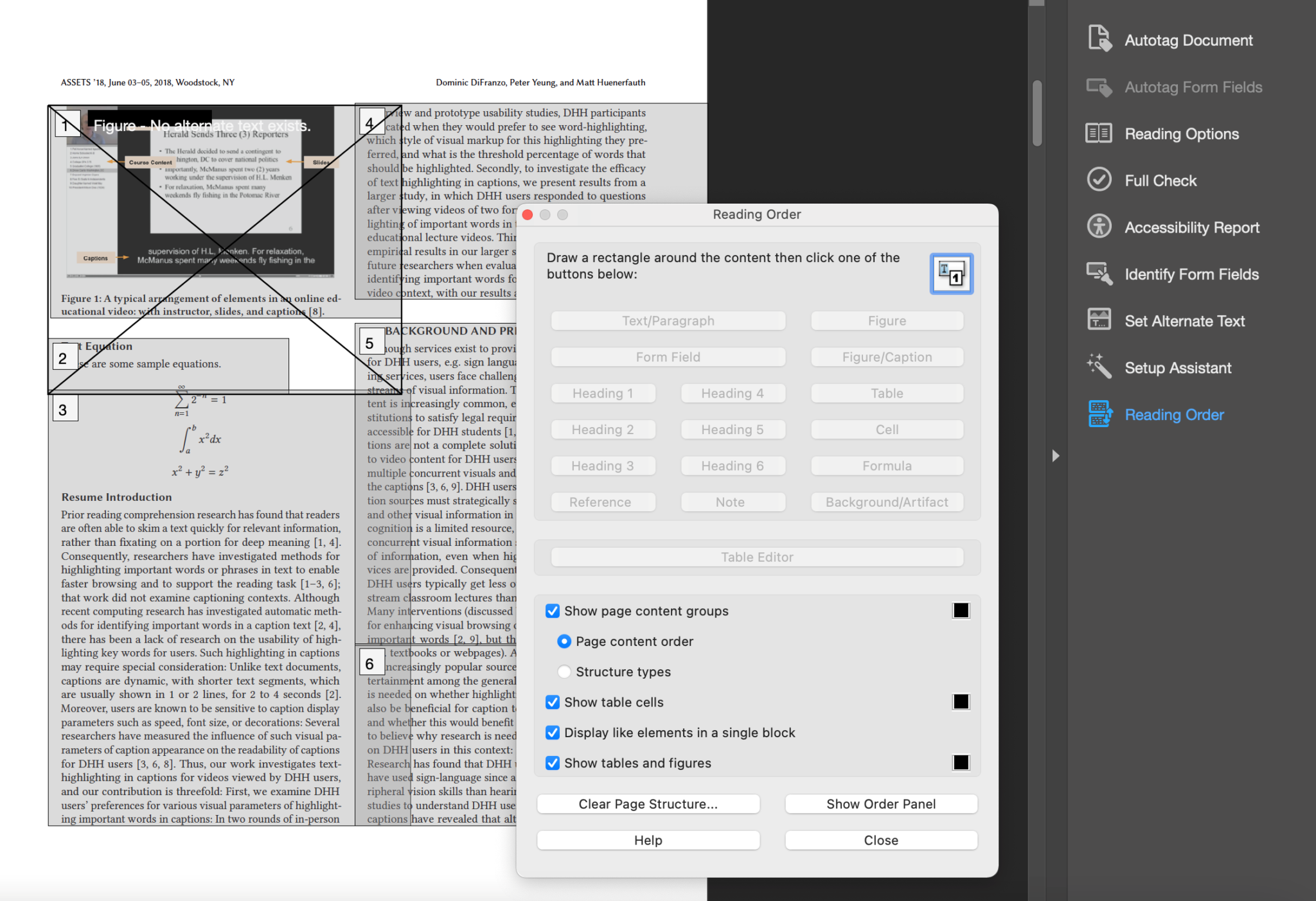 Making Your Final PDF Accessible | CHI 2021